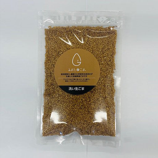 Shimo Farm - Washed Raw Golden Sesame Seeds 70g - Product of Miyazaki ...